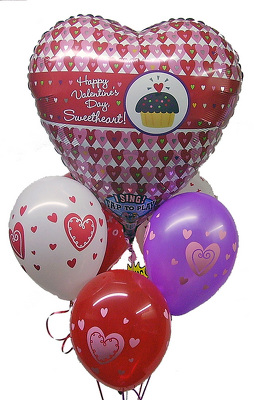 Singing Valentine Balloon Bouquet